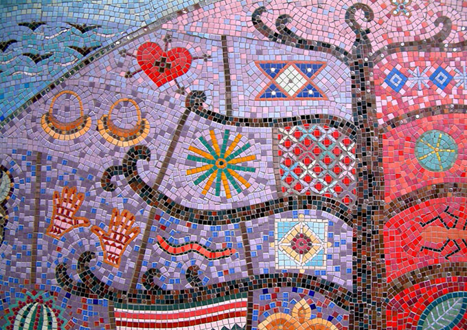 Caraf Centre – London UK | Silver Mosaics